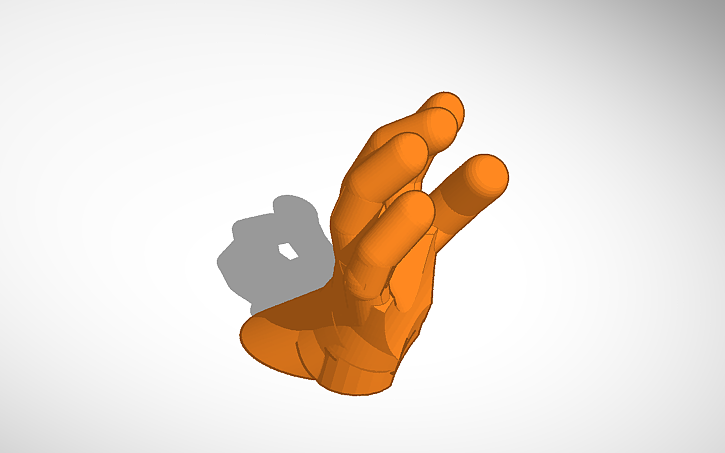 3D design Hand - Tinkercad