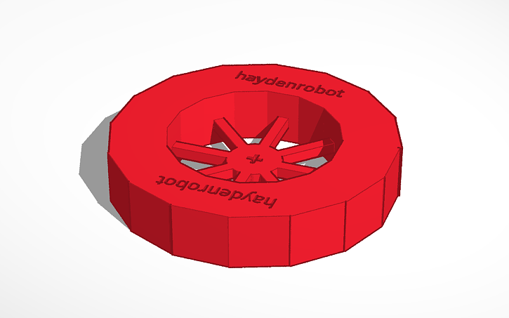 3D design Lego wheel - Tinkercad