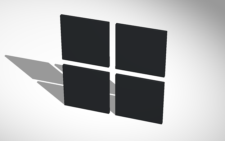 3D design Windows Logo | Tinkercad