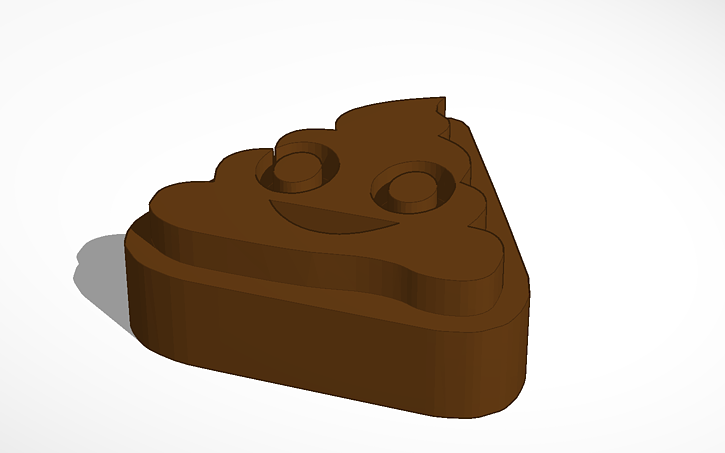 3D design poop emoji - Tinkercad