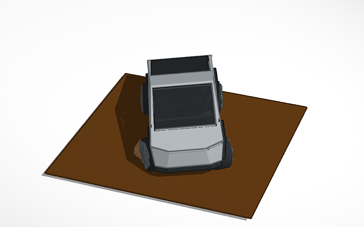 3D design Tesla Cybertruck - Tinkercad