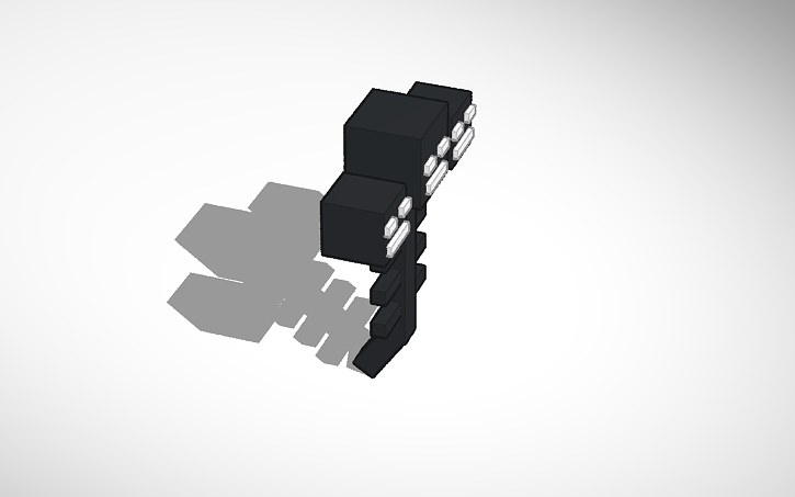 3D design Minecraft wither | Tinkercad