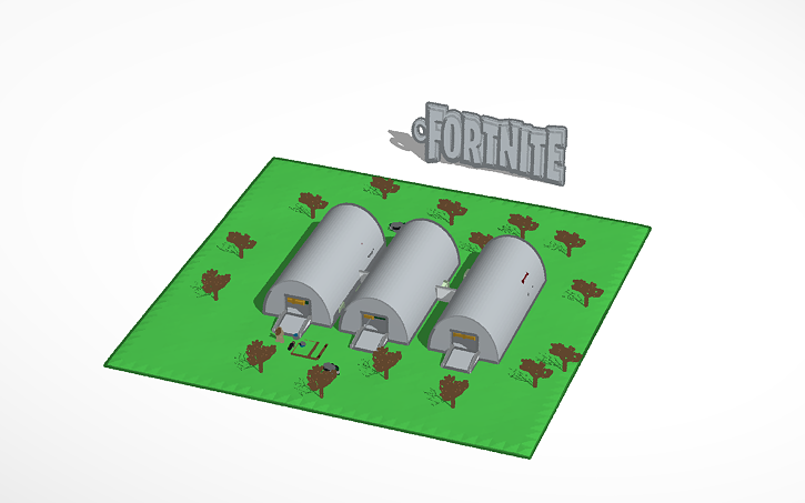 3D design fortnite Dusty Depot - Tinkercad