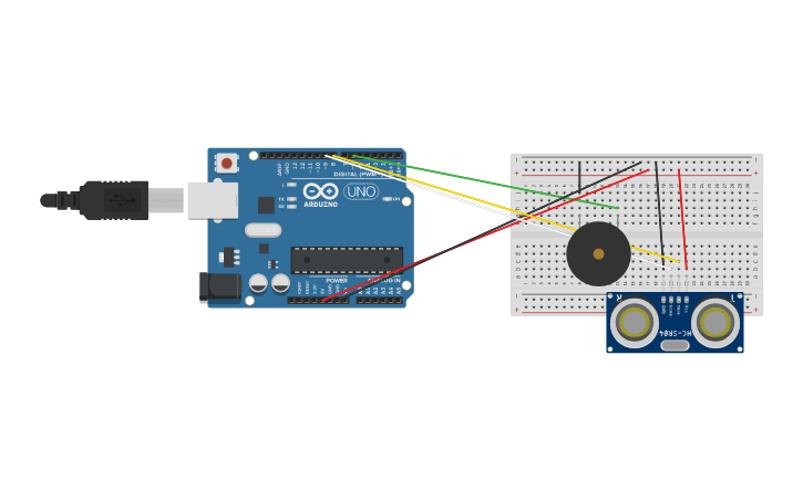 Circuit design Visitor Counter - Tinkercad