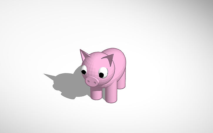 3D design Pig - Tinkercad
