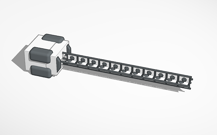 3D design Nitrogen coolant retracting radiator - Tinkercad