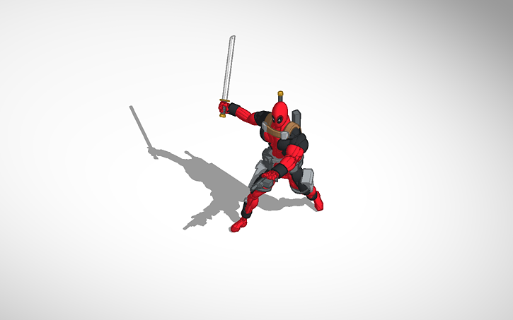 3D design Deadpool - Tinkercad