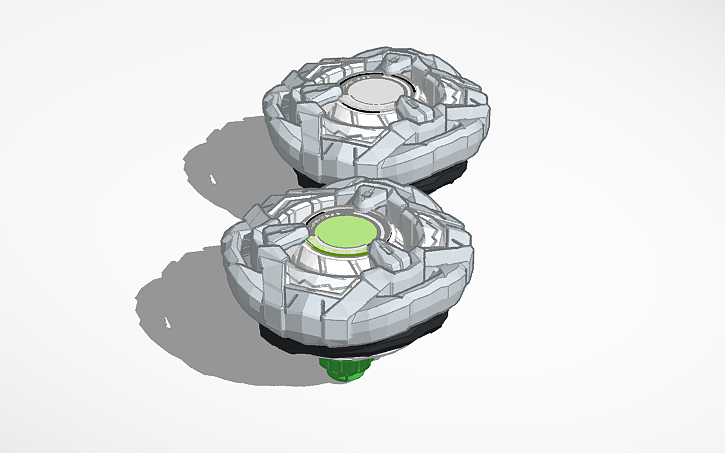 3D design Beyblade X KnightShiel and stone mont blanc - Tinkercad