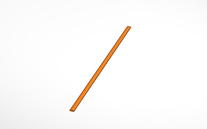 3D design rods - Tinkercad