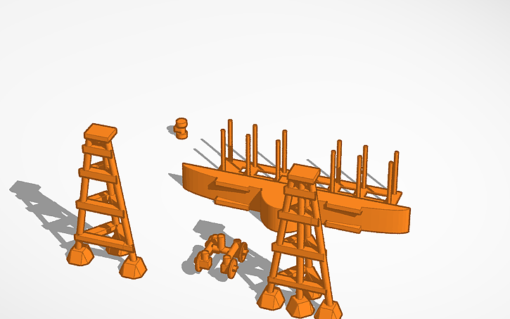 3D design 3D printable Billups Death Railroad Crossing - Tinkercad