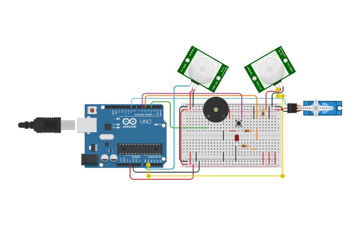 Circuit design Mousse trappe 2 pirs | Tinkercad