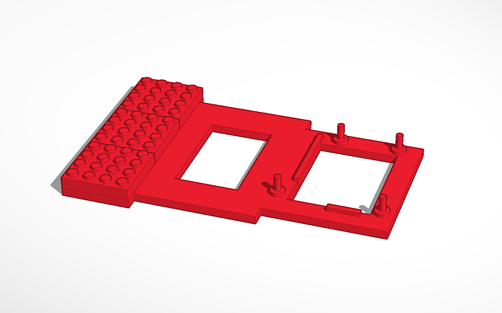 3D design Arduino-Breadboard-Lego Base - Tinkercad