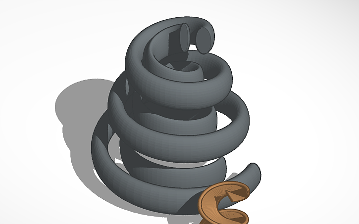 3D design spiral - Tinkercad