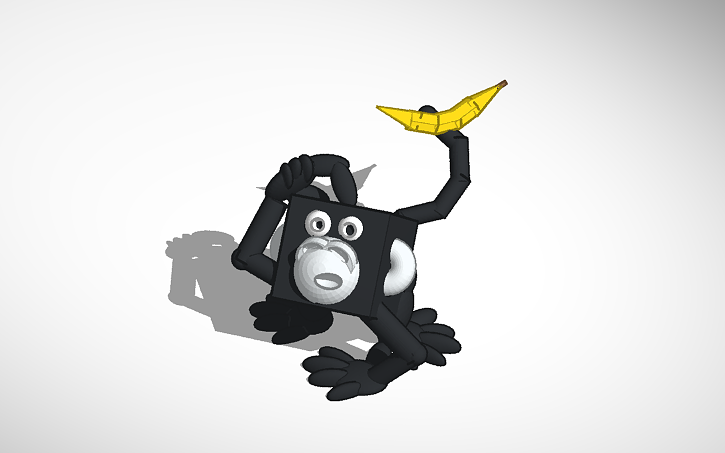 3D design monkey - Tinkercad