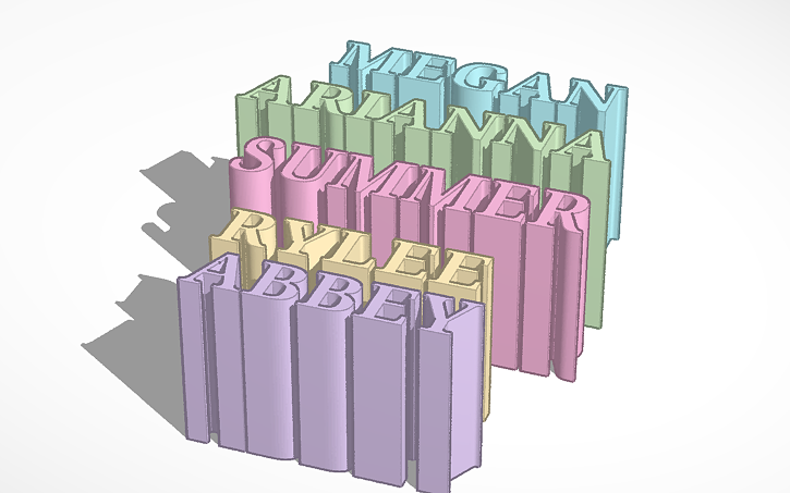 3D design BESTIE CHART | Tinkercad