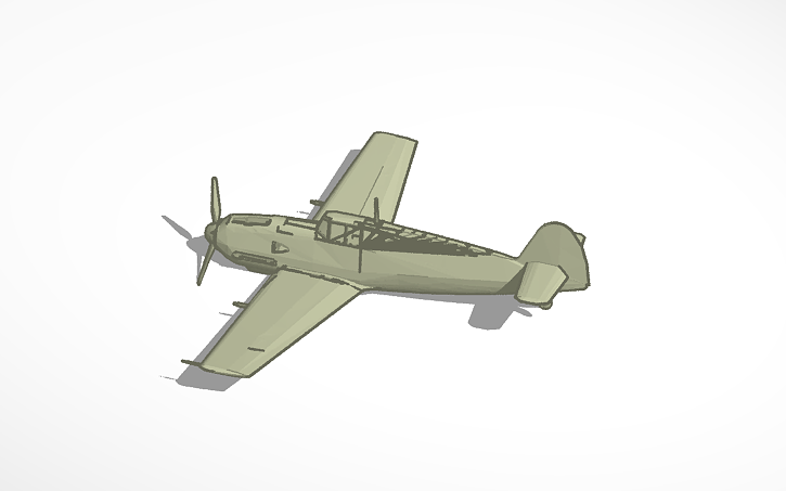 3D design Messerschmitt Bf 109 - Tinkercad
