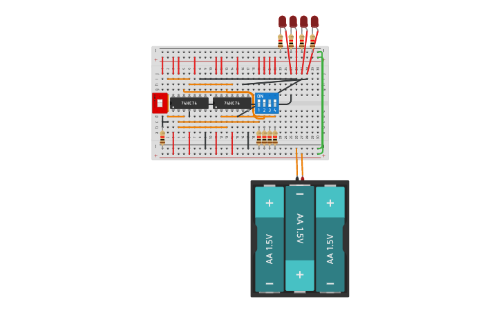 Circuit design quiz 6 | Tinkercad