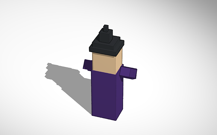 3D design A minecraft witch | Tinkercad