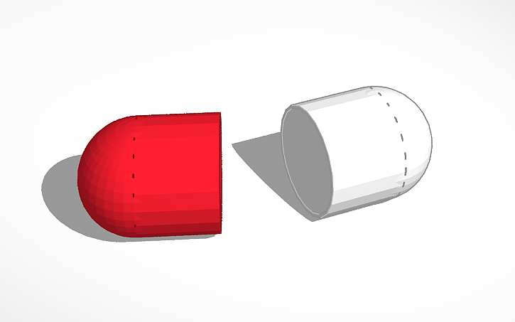 3D design Time capsule - Tinkercad