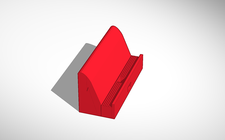 3D design Mobile stand - Tinkercad