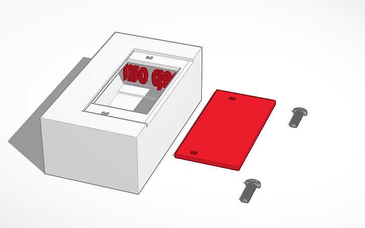 3D design lock box - Tinkercad