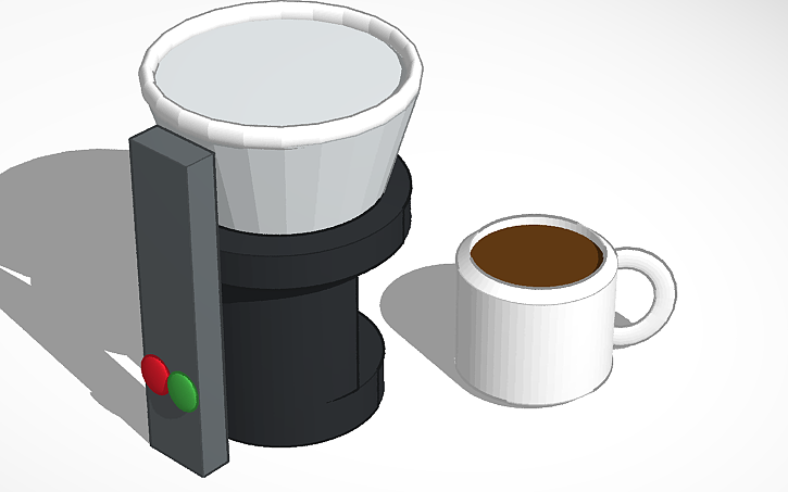 3D design Coffee maker - Tinkercad