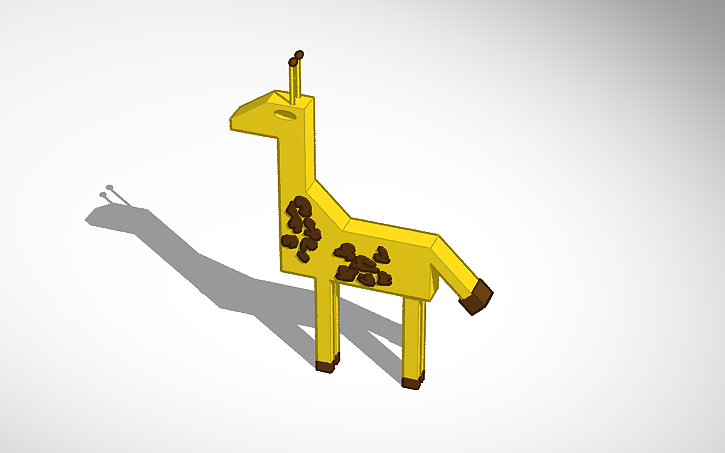3D design Giraffe - Tinkercad