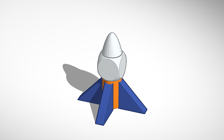 3D design Rocket - Tinkercad