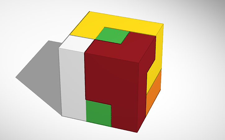 3D design Puzzle cube pieces | Tinkercad