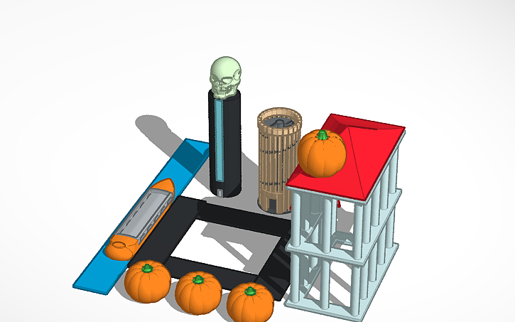 3D design Halloween City | Tinkercad