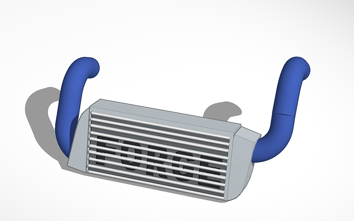 3D design Intercooler - Tinkercad