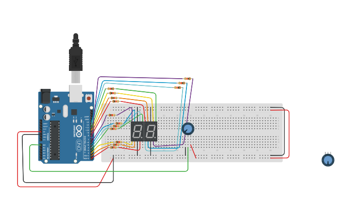 Circuit design R3 Task 1 Circuit - Tinkercad