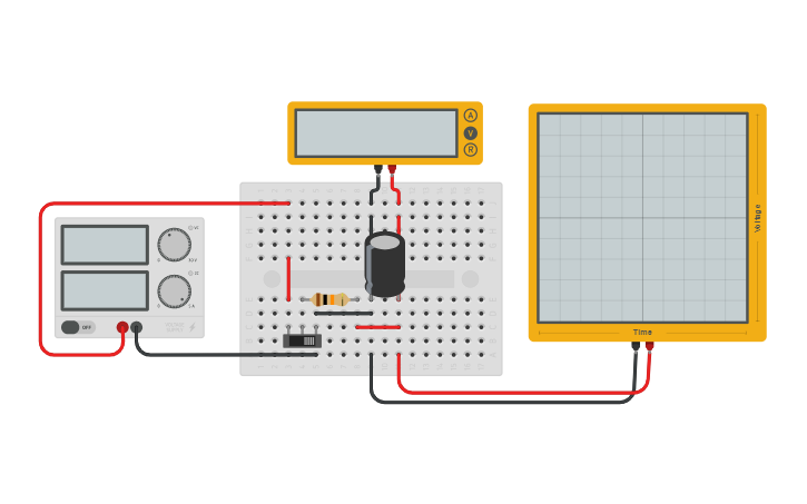 Circuit design Circuito RC - Tinkercad