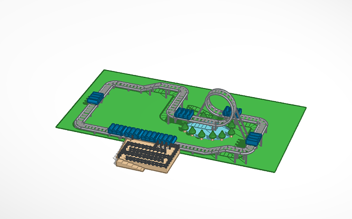 3D design roller coaster - Tinkercad