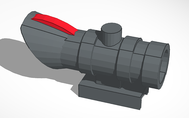 3D design simple acog scope - Tinkercad