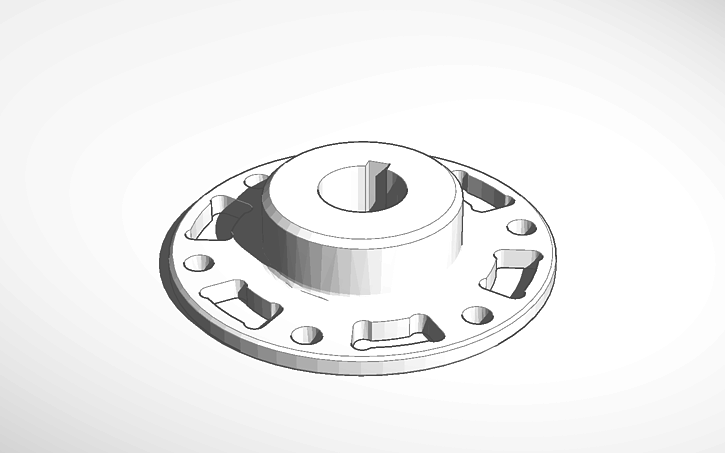 3D design 1/2in Round Key Versa Hub | Tinkercad