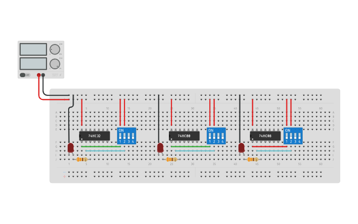 Circuit design Cantos_Logic Gates | Tinkercad