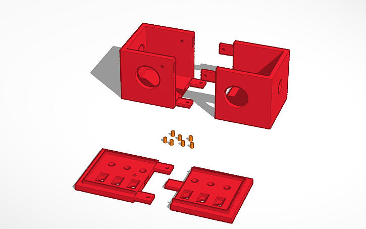 3D design trailer light box v2 - Tinkercad