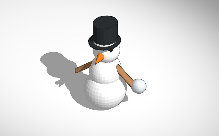 3D design Mr Snowy The Snowman | Tinkercad