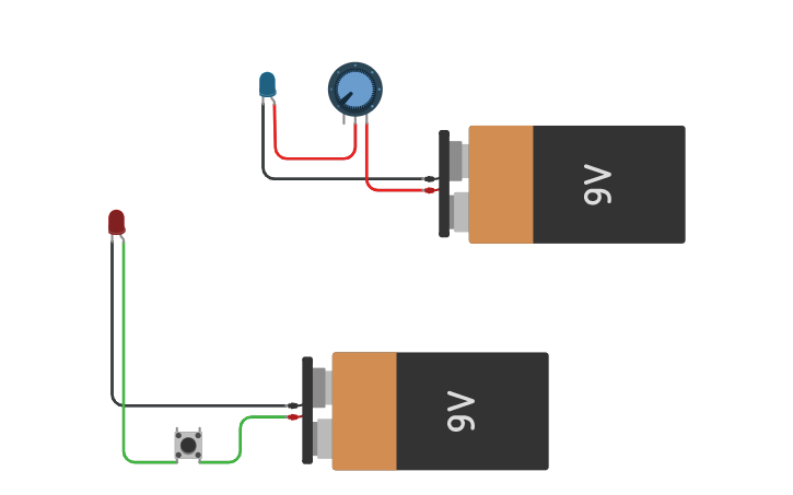 Circuit design LED burst - Tinkercad