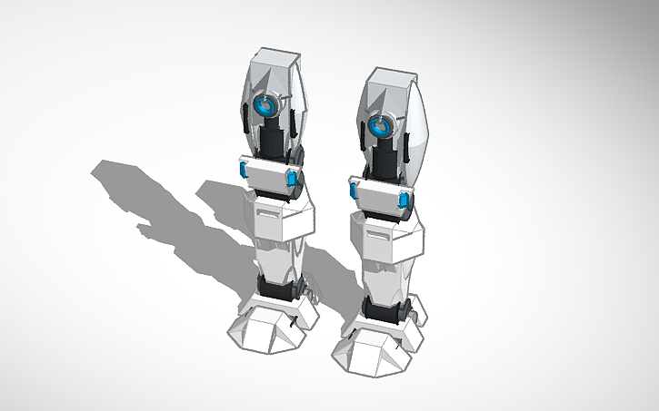3D design Mecha Legs - Tinkercad