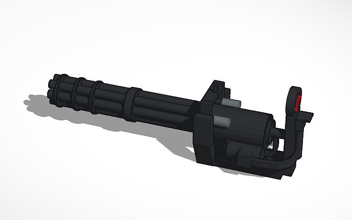 3D design Mounted Minigun | Tinkercad