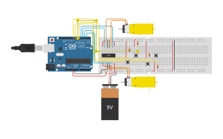 Circuit design ejemplo clase 6 | Tinkercad