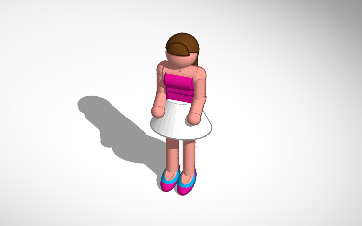 3D design Girl person - Tinkercad