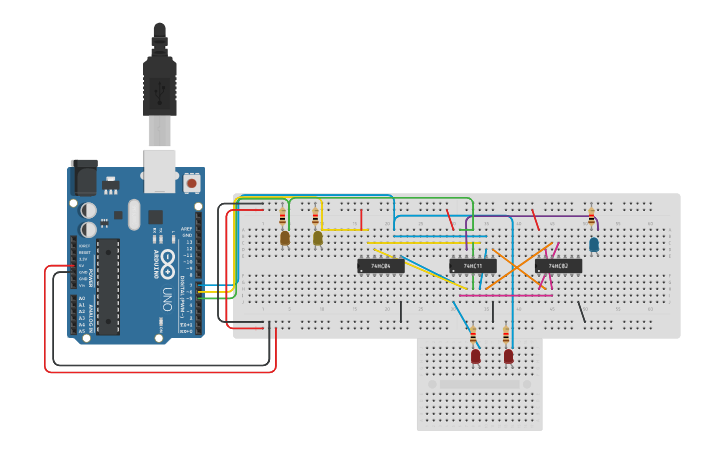 Circuit design Lab 7 Binary Cell | Tinkercad