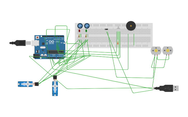 Circuit design DJ Controller | Tinkercad