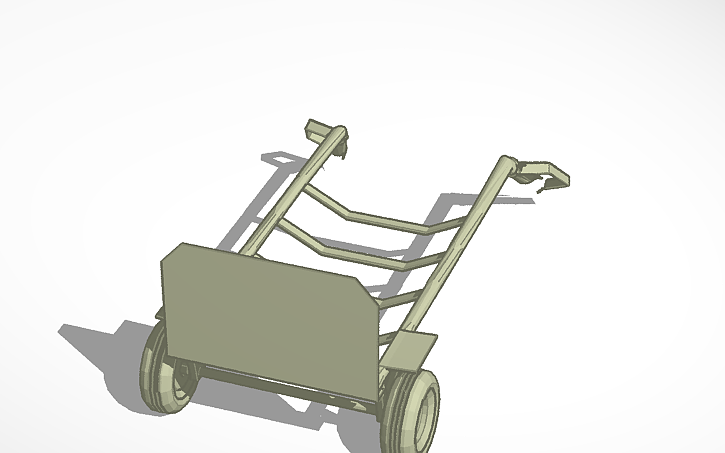 3D design handcart - Tinkercad