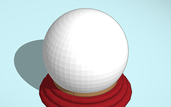 3D design New Year's Wish Snow Globe Challenge - Tinkercad