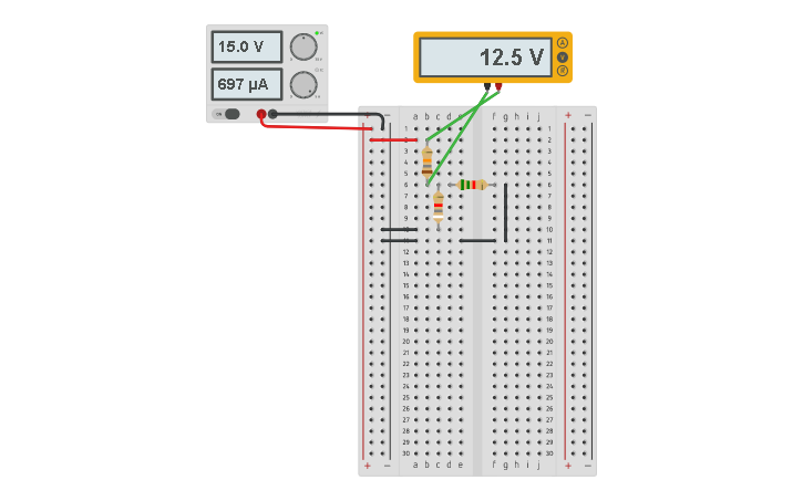 Circuit Design Ejercicio 1 Analisis De Circuitos Tinkercad