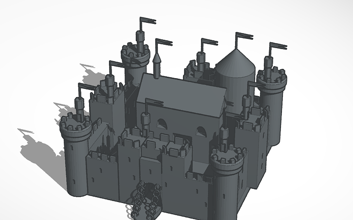 3D design Bodiam Castle - Tinkercad